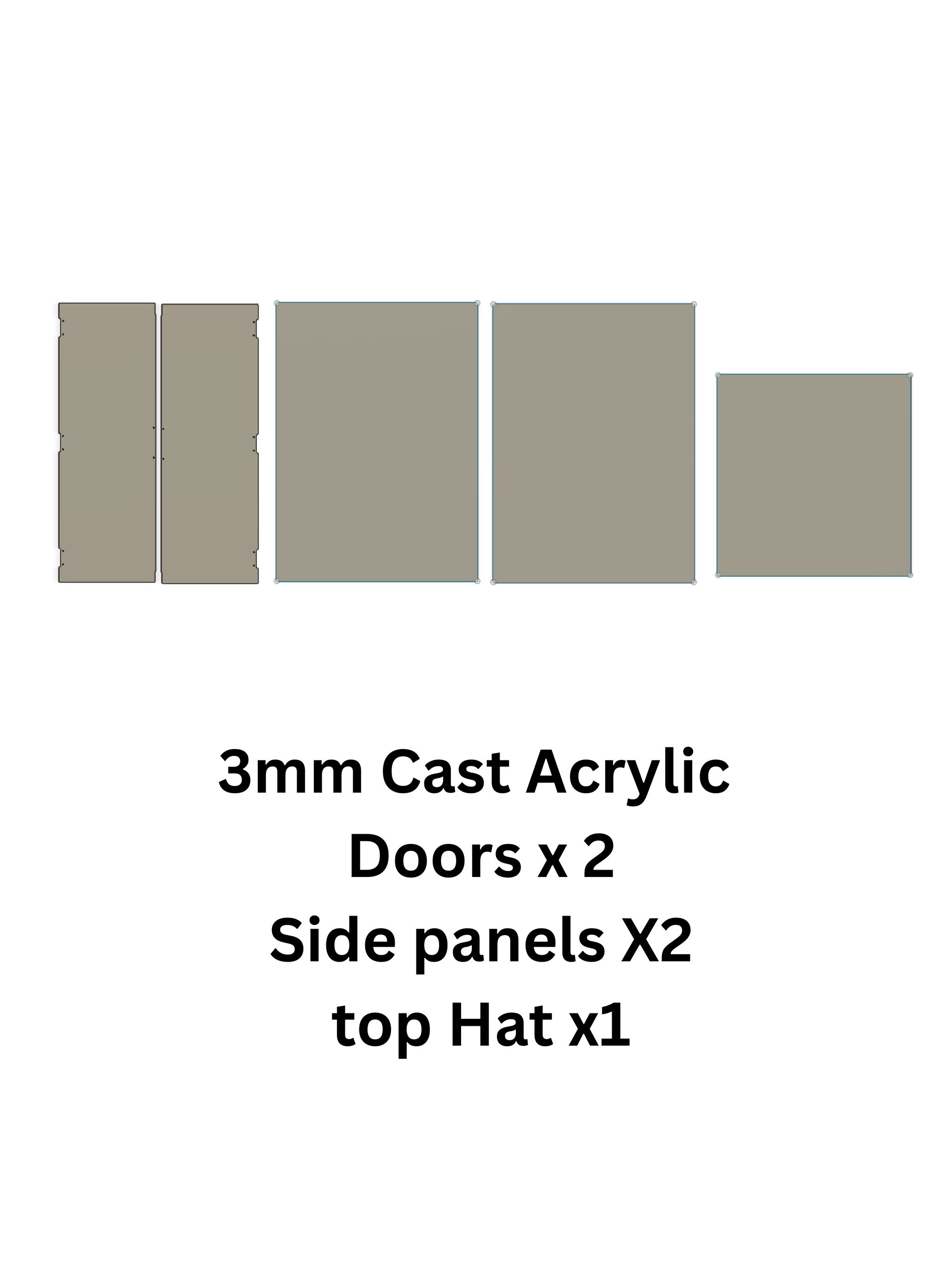 Cast Acrylic Panel set for ZeroG Mercury one – Fabreeko