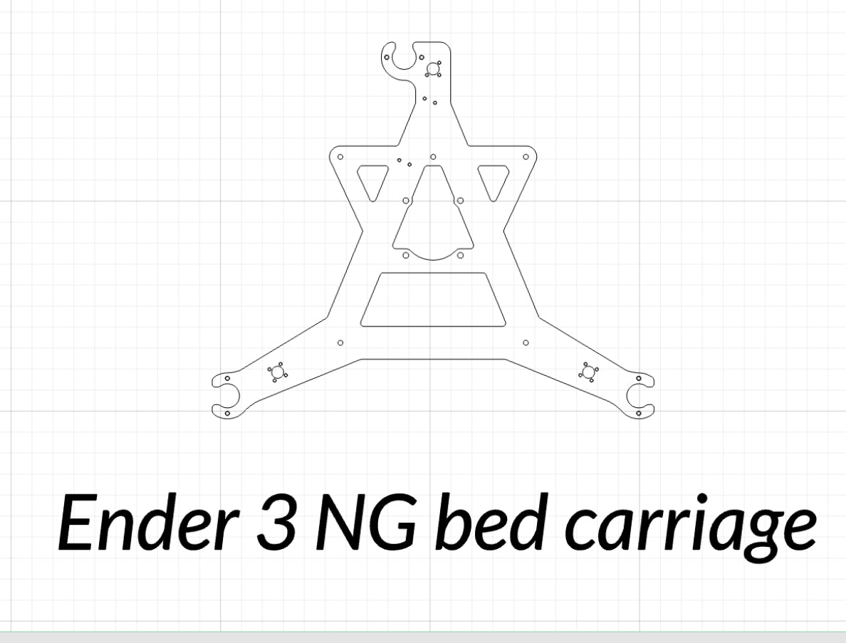 Ender 3 NG Bed Carriage by Honeybadger – Fabreeko
