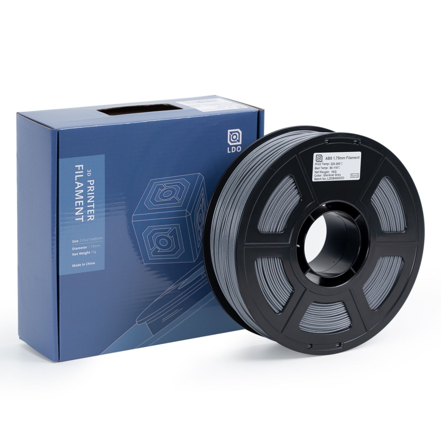Stardust Gray ABS by LDO filament 1kg spool AMS friendly – Fabreeko