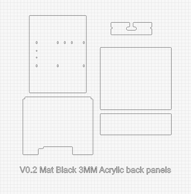 Voron V0.2 bottom & Back Panel Set by honeybadger – Fabreeko