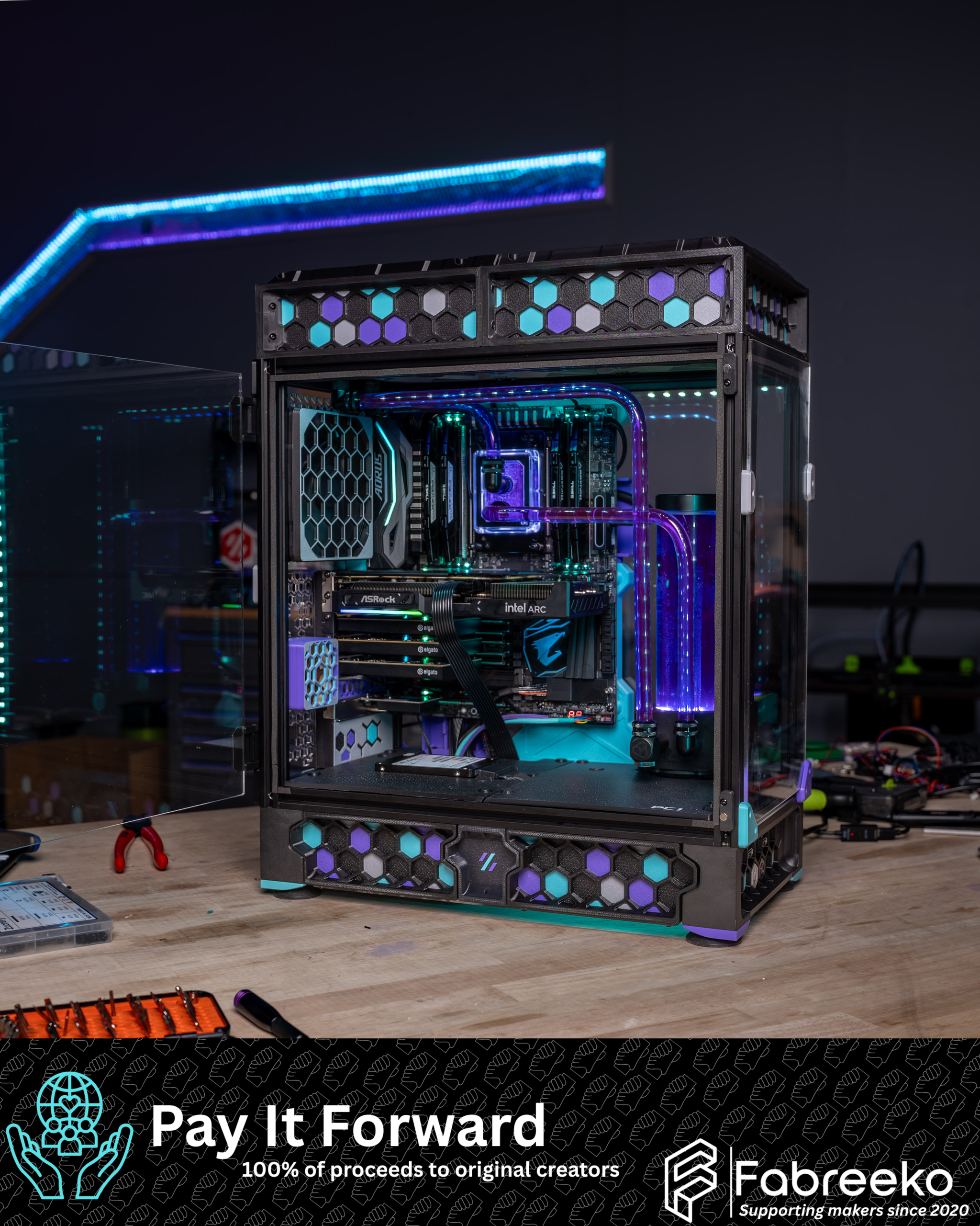Corvus ATX PC case By MandicReally & DonaldSayers inspired by Voron ...