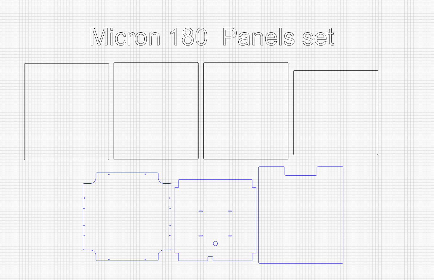 Micron 160 & 180 Acrylic Panel Kit – Fabreeko